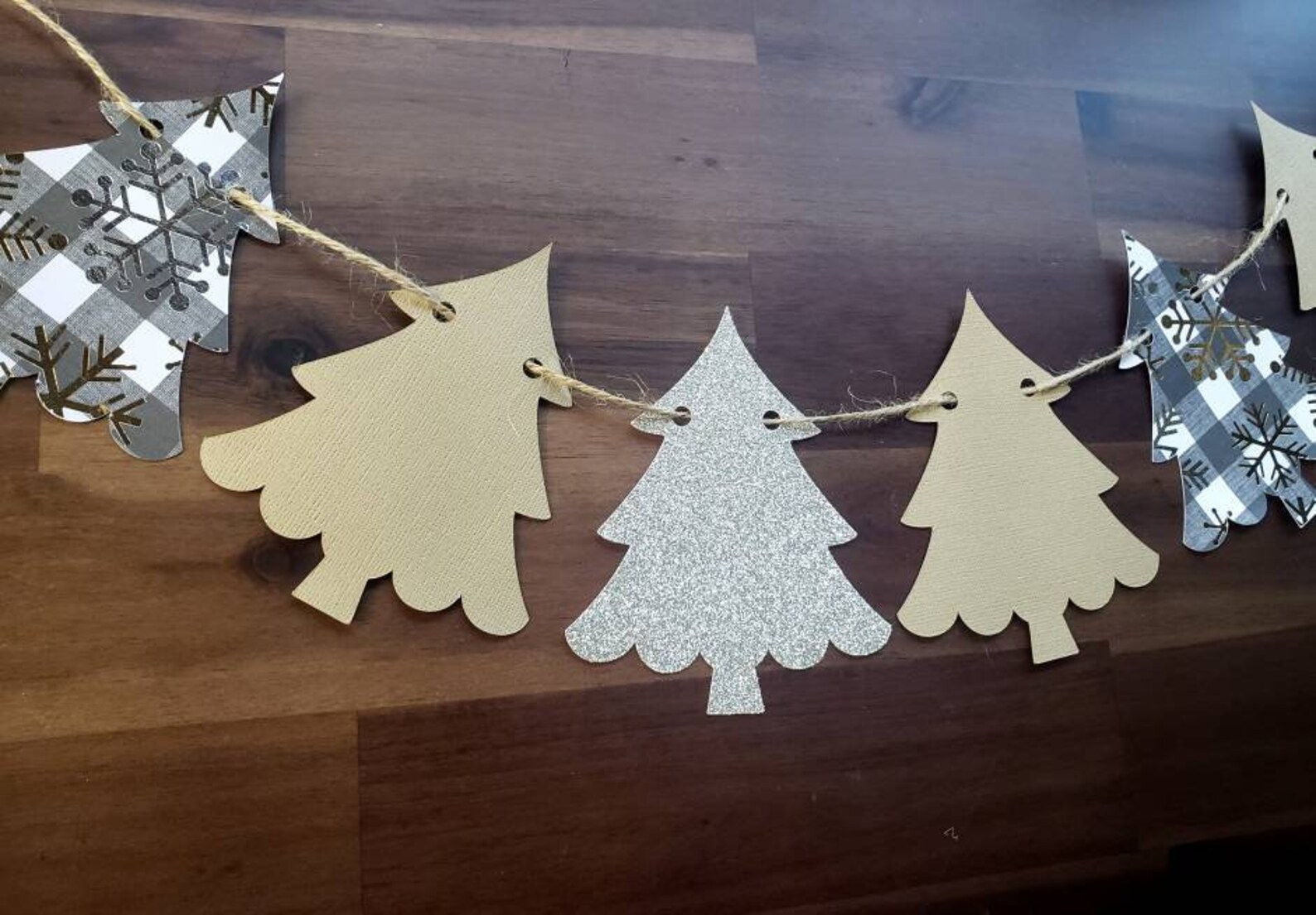 Christmas Tree Garland Christmas Tree Banner Holiday - Etsy