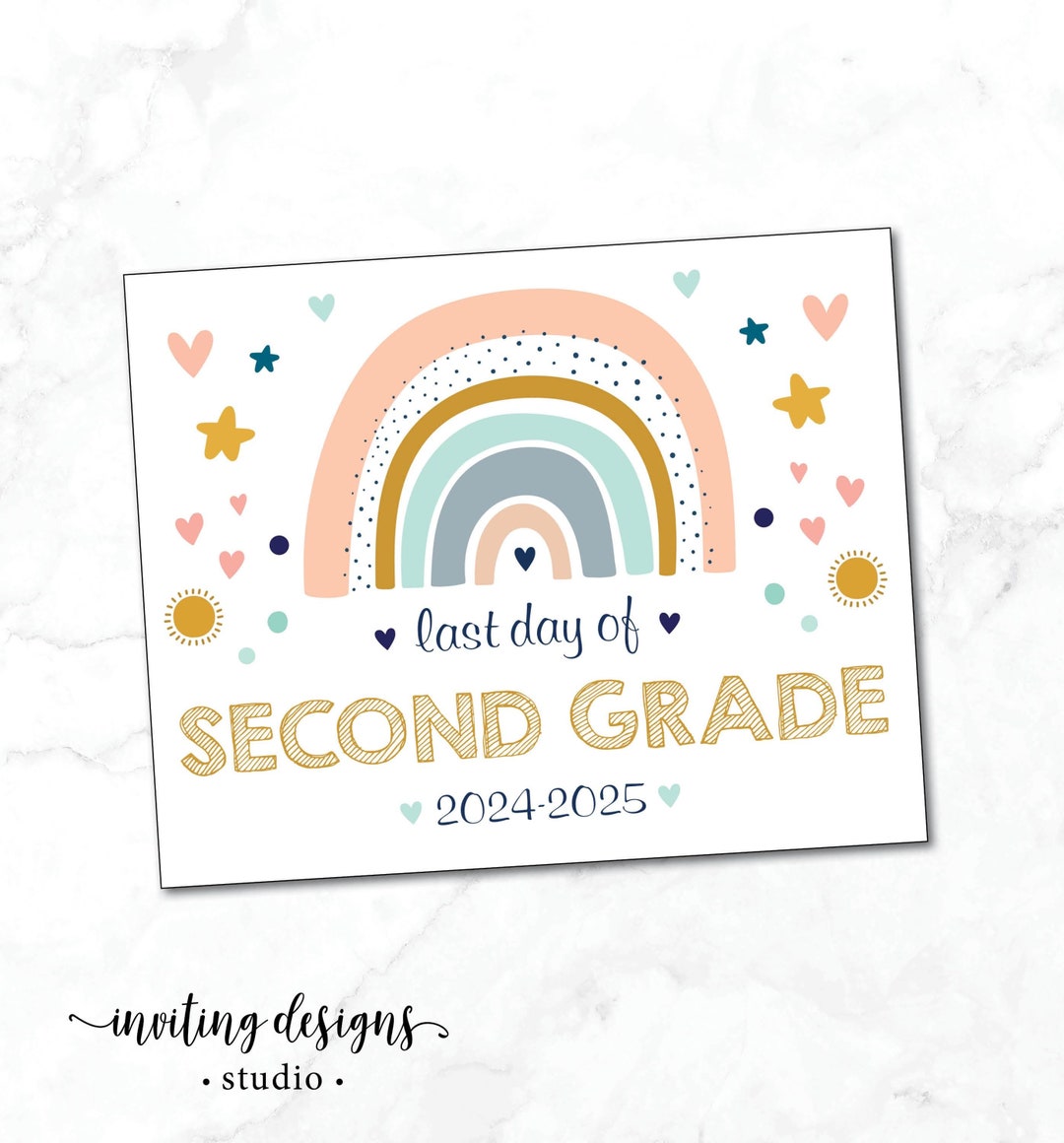 ÚLTIMO DÍA del letrero de 2do grado / Último día de letrero escolar ...