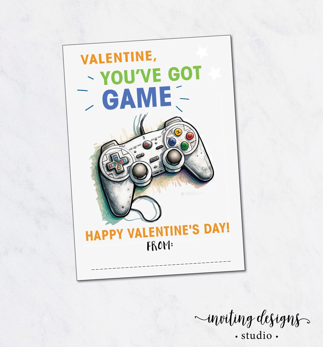 Boy Valentines / Gamer Valentine Cards / Video Game Valentine's Card ...