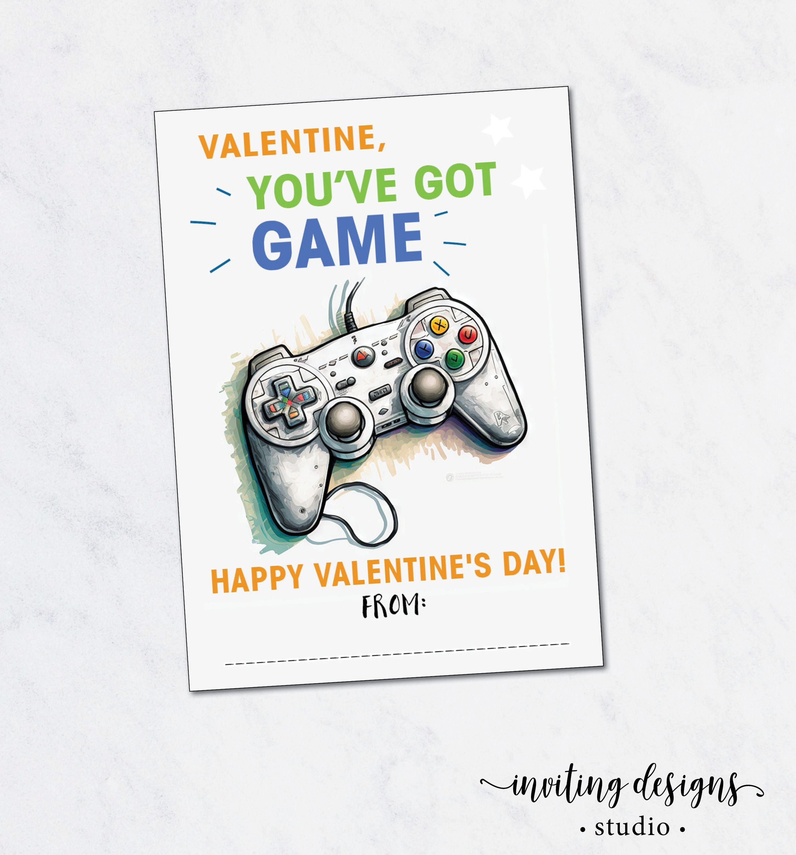 Boy Valentines / Gamer Valentine Cards / Video Game Valentine's Card ...