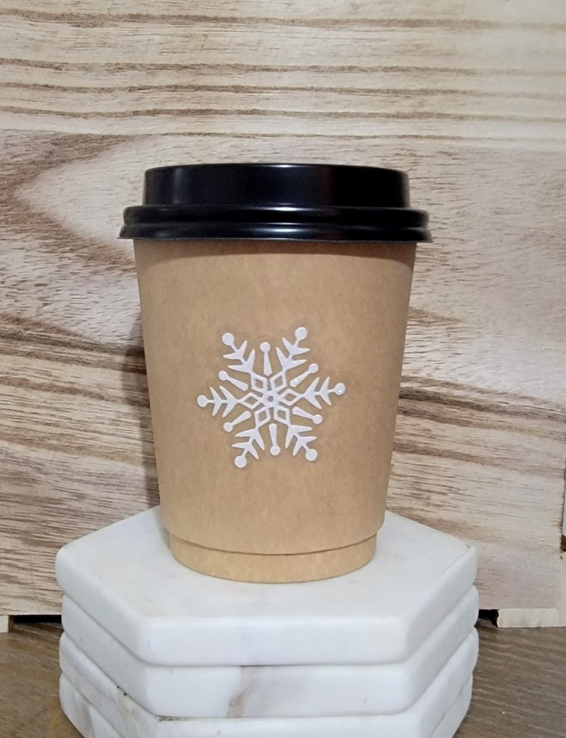 Snowflake Cups, Snowflake Hot Cocoa Cups, Snowflake Coffee Cups, Hot ...