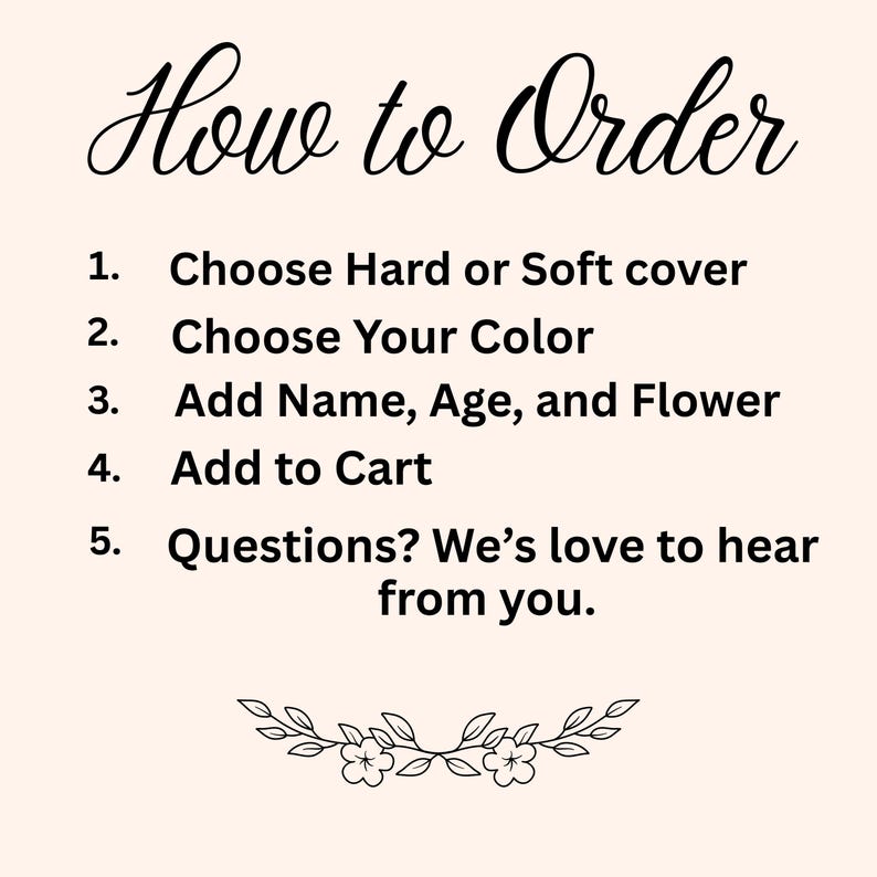 Personalized Birthday Journal, Birth Month Flower, Faux Linen Look ...