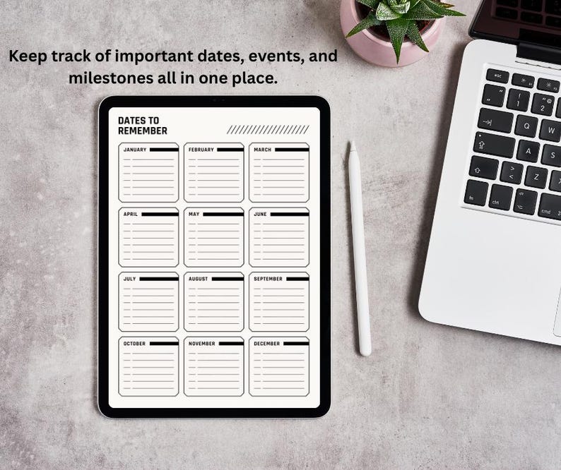 2026 ADHD Daily and Monthly Planner Printable | Undated Minimal Planner ...