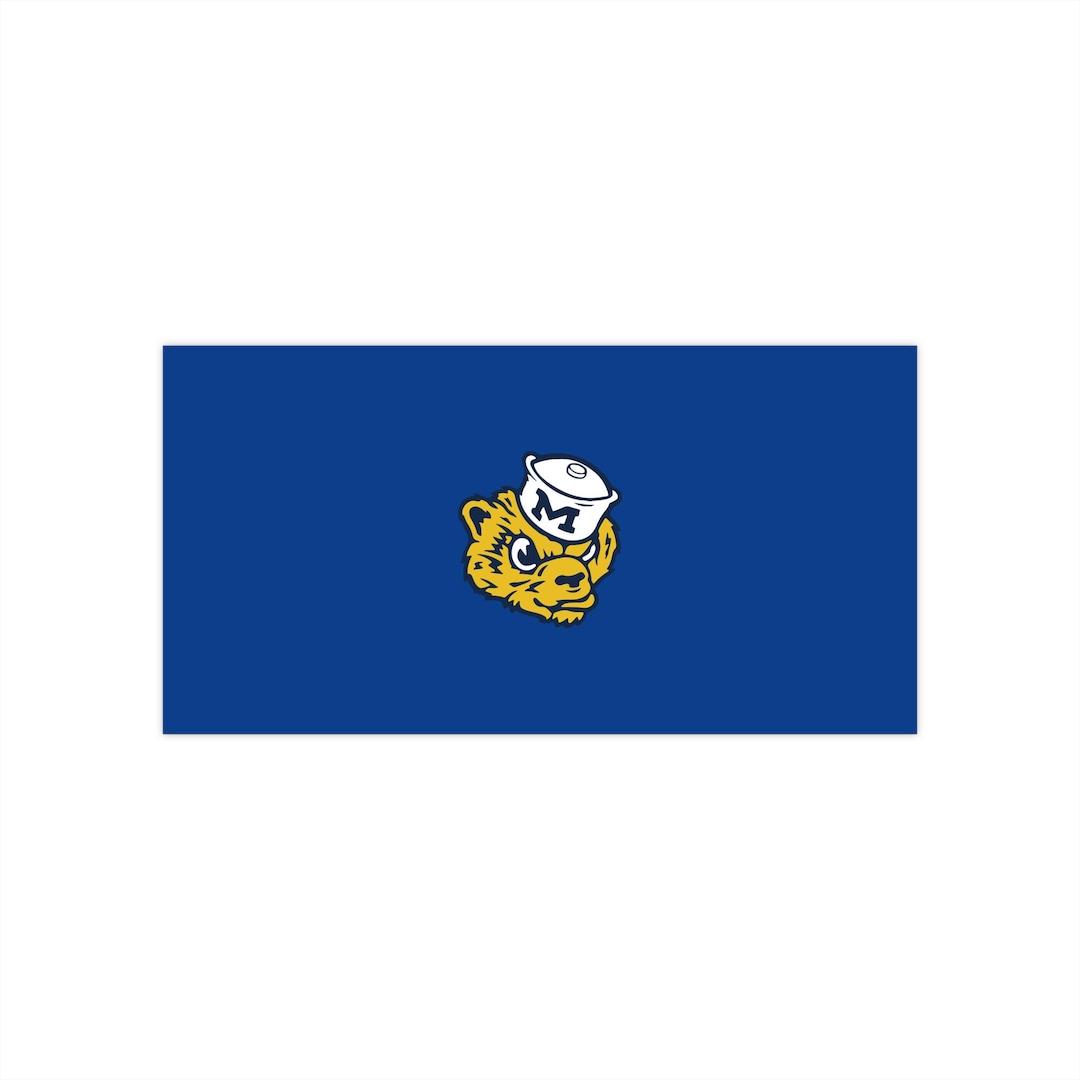 University of Michigan Sailor Tiger Logo Bumper Sticker - Etsy