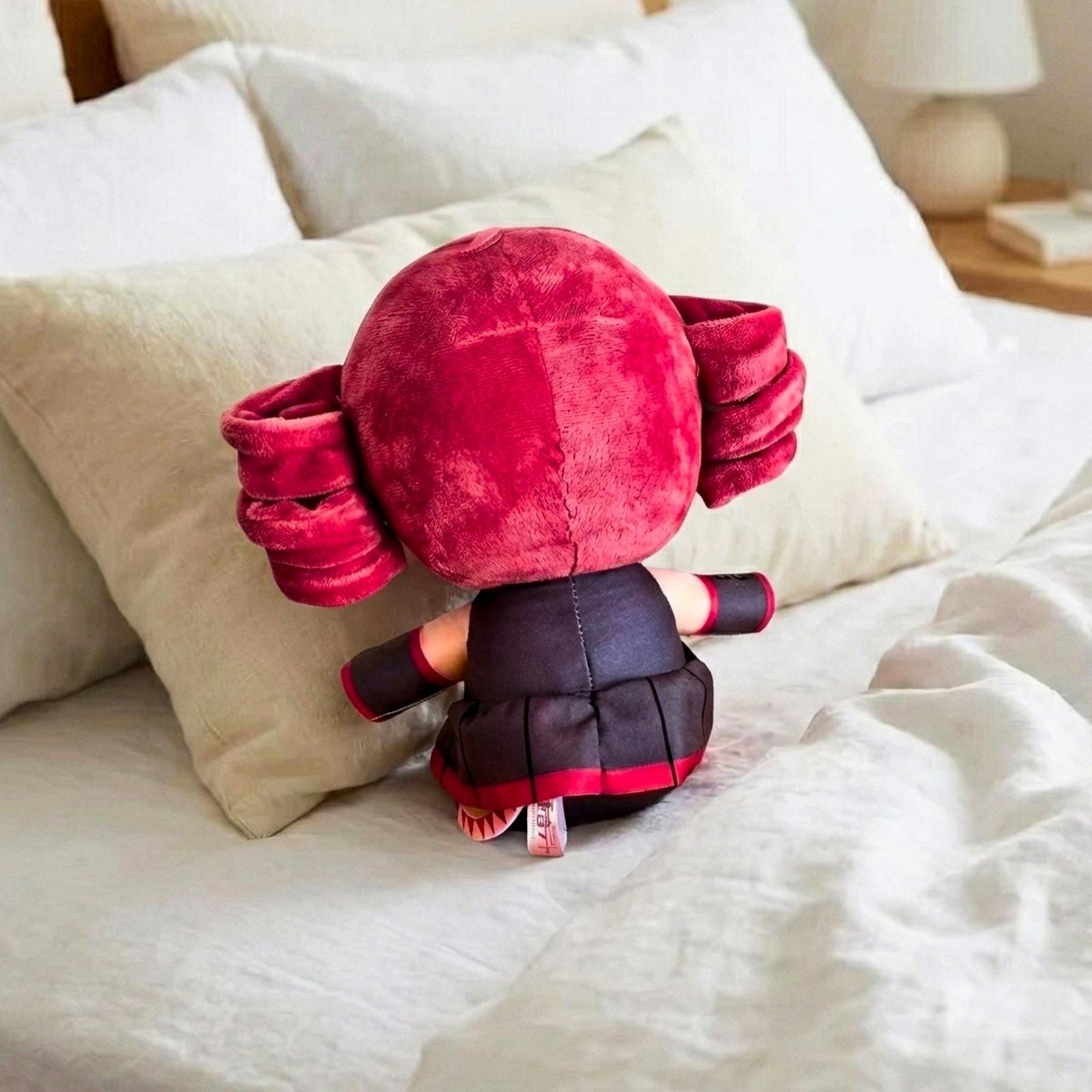 Kasane Teto Inspired Plush Doll Red Eyes And Pink Twin Tails T