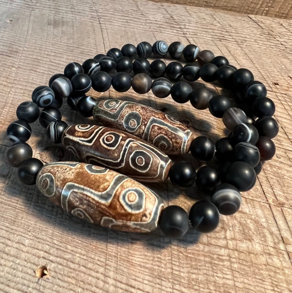 Nine eyes dzi bracelet store