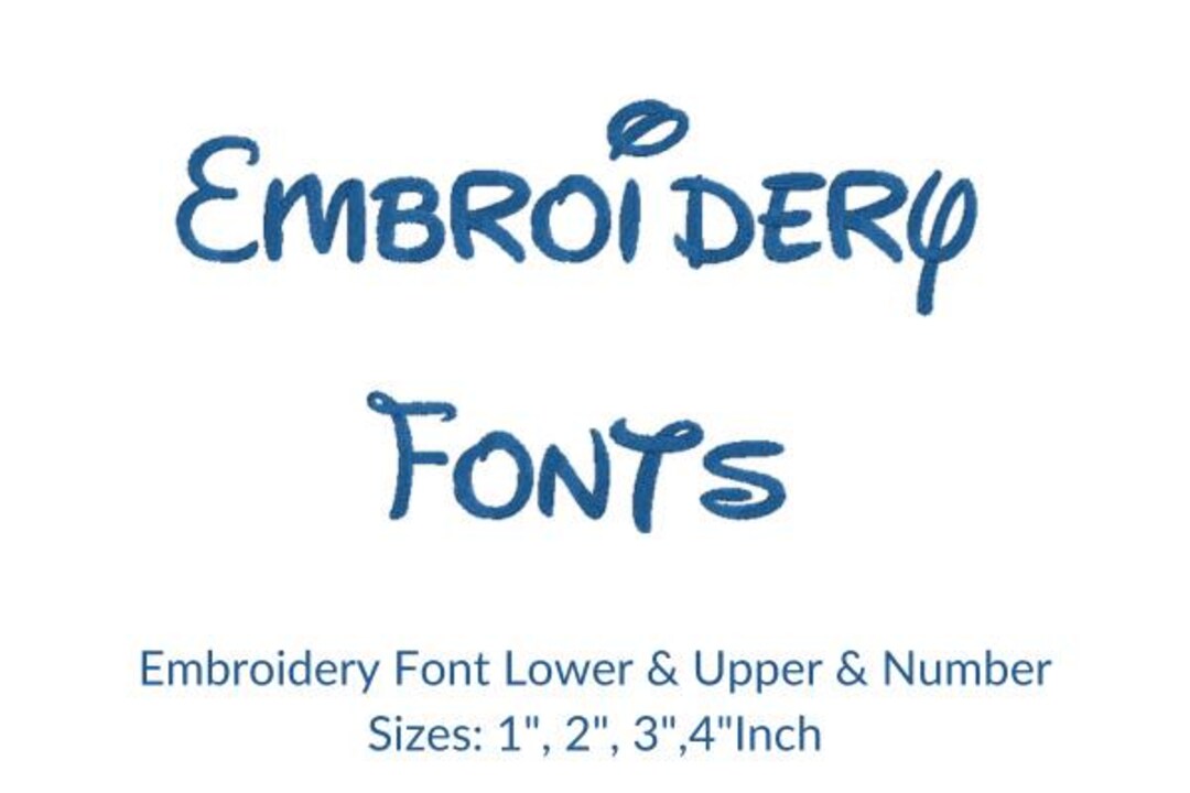 Disney Embroidery Fonts - Etsy