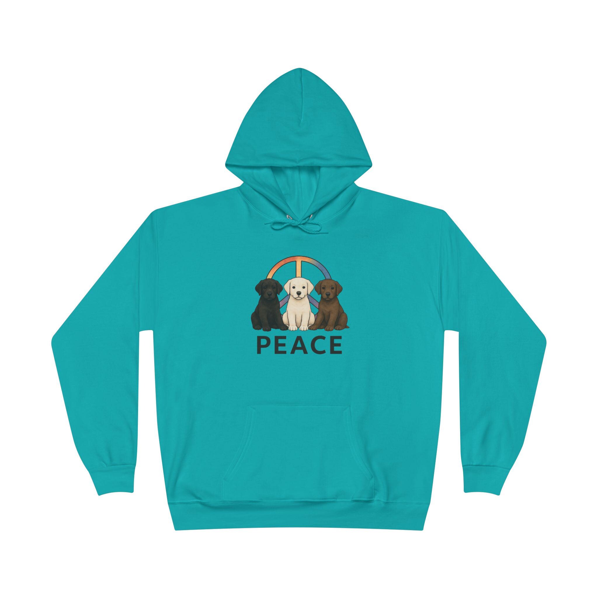 Dog Lover Peace Hoodie | Labrador Retriever Sweatshirt | Puppy Peace ...