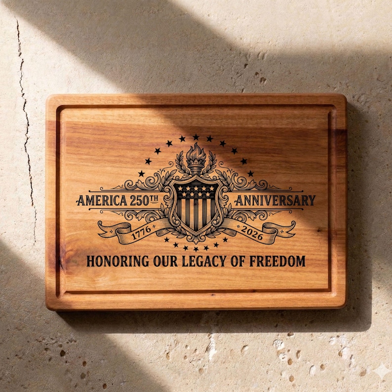 6 America 250 Anniversary SVG Files, Patriotic Charcuterie Board ...