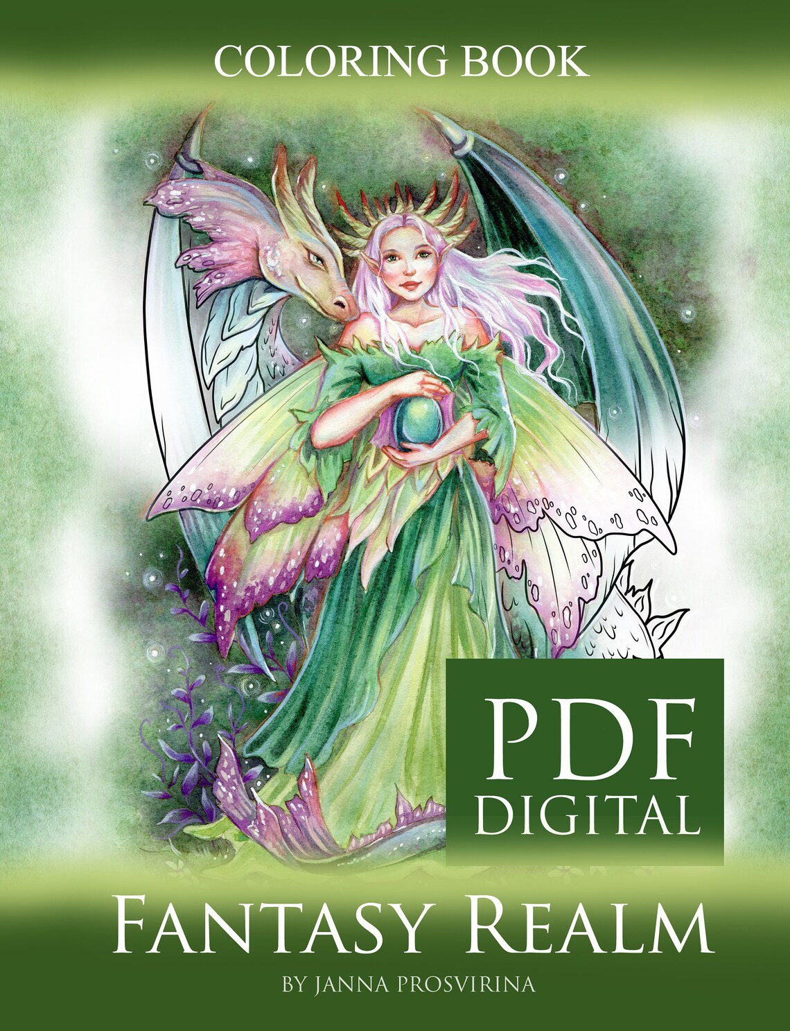 Printable Digital Book PDF Coloring Instant Download | Etsy