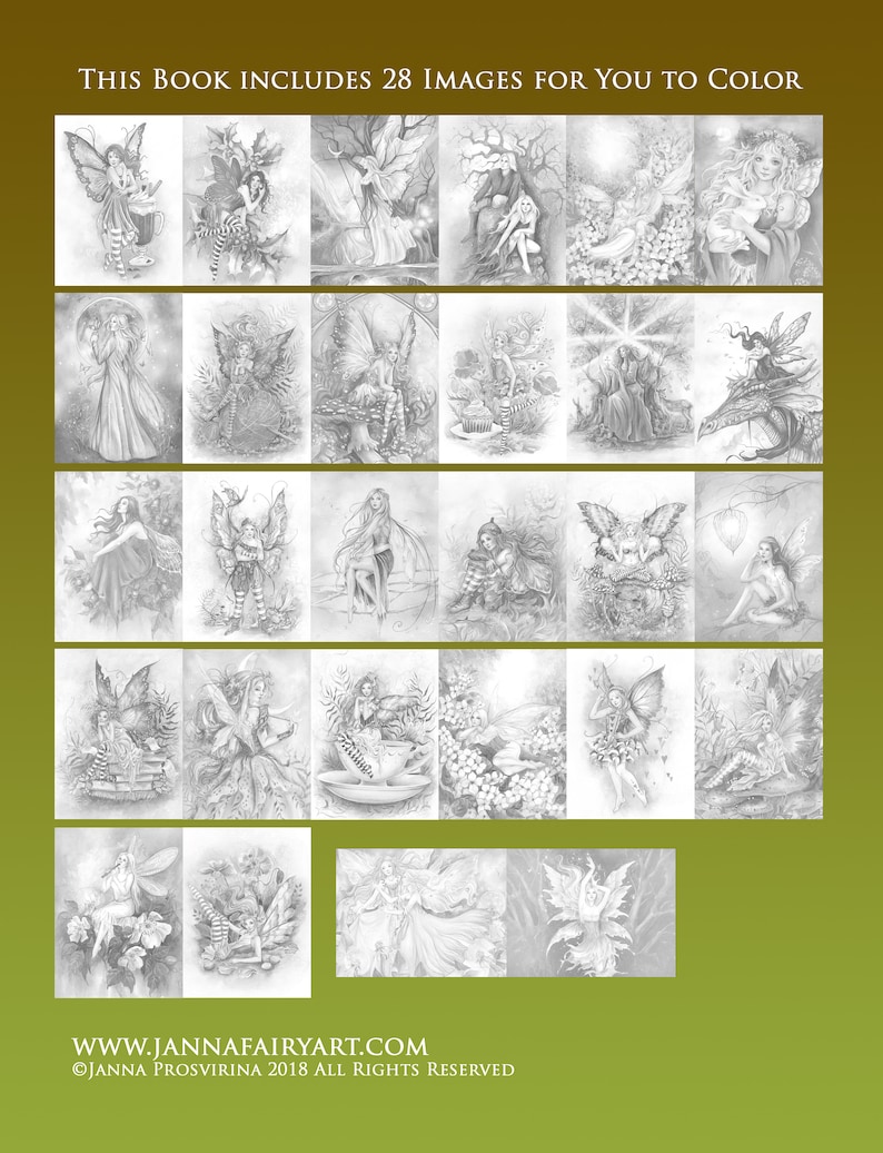 PRINTABLE Instant Download PDF GRAYSCALE Coloring book | Etsy