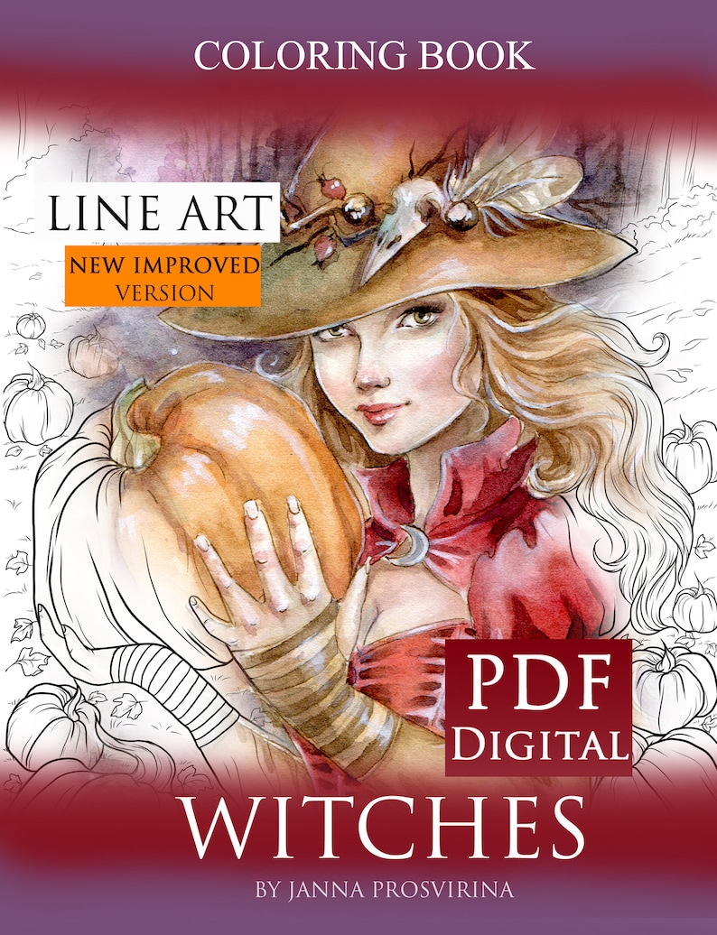 Digital Book Coloring Pdfprintable Instant Download Digi - Etsy