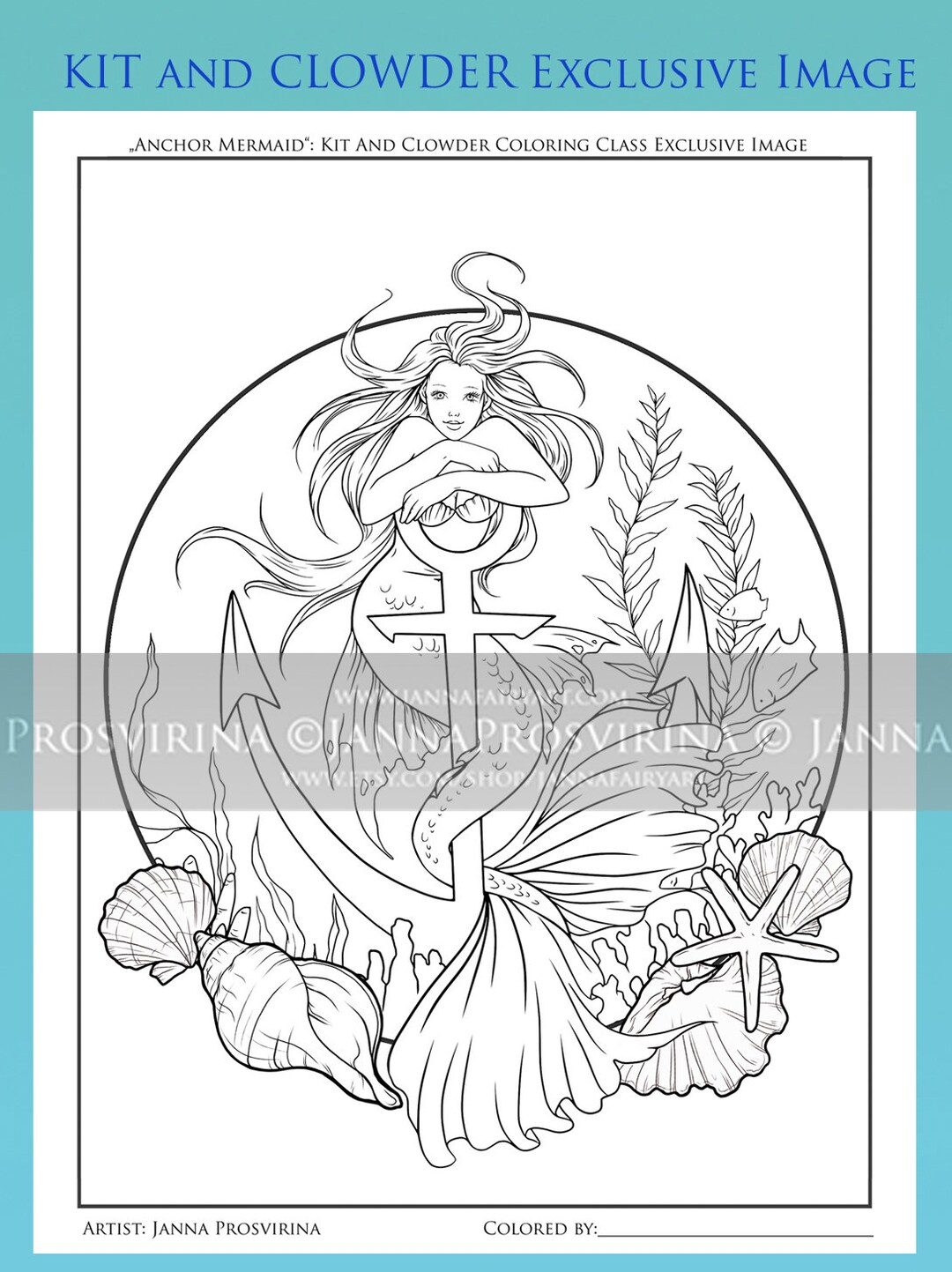 Kit&clowder Coloring Classes Digital Stamp, Printable, Instant Download ...