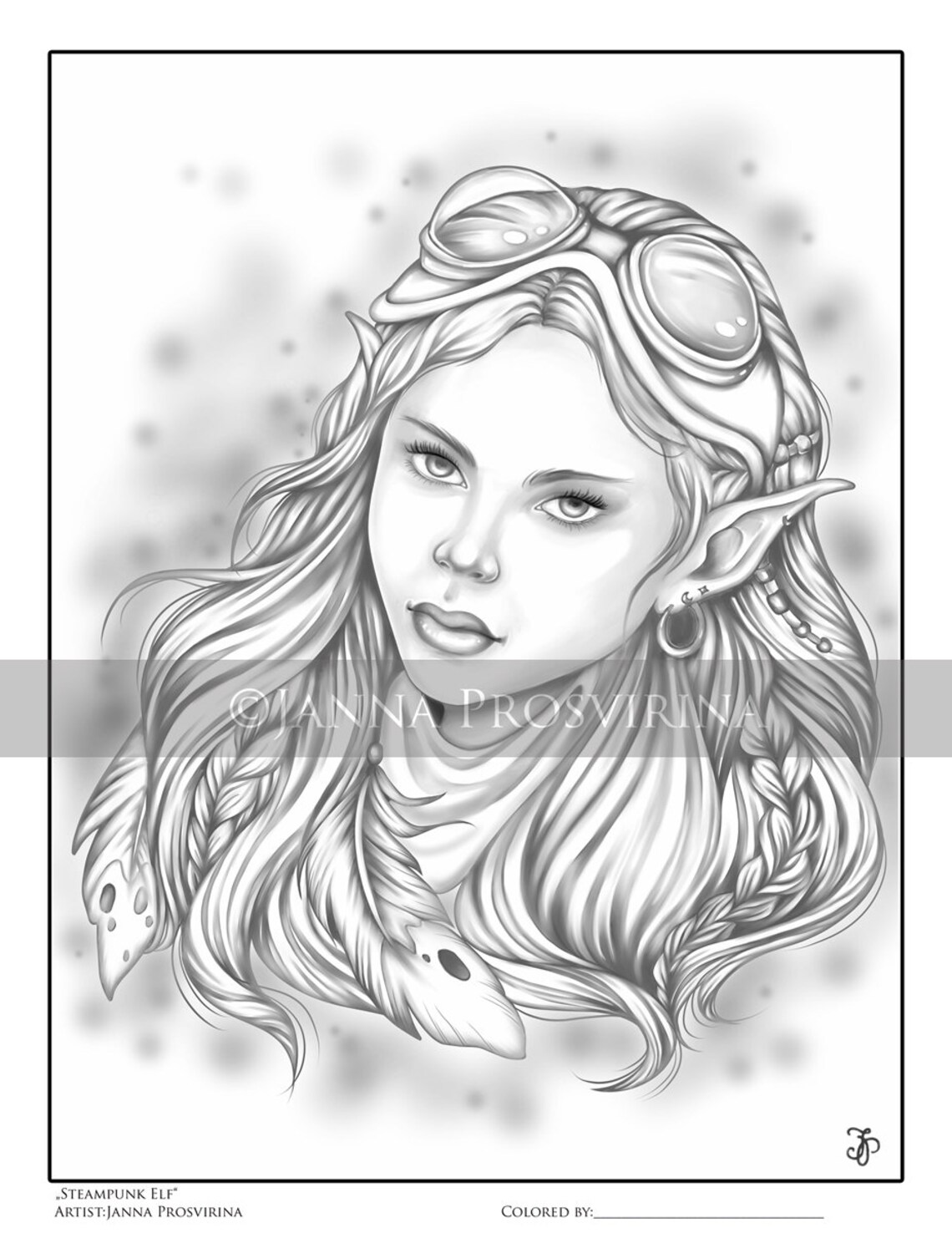 Steampunk Digital Grayscale Line Art Coloring Page Printable - Etsy