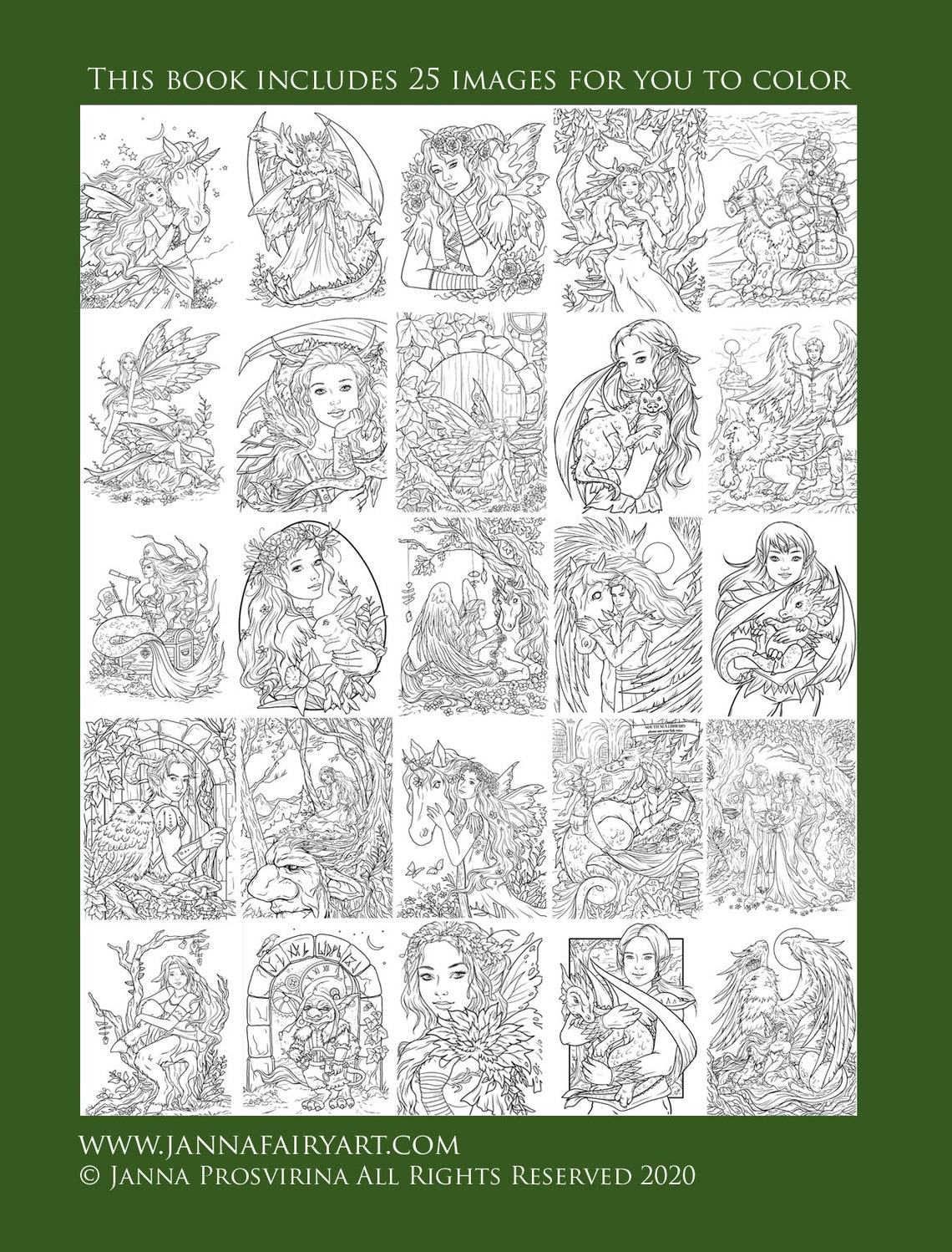 Printable Digital Book PDF Coloring Instant Download | Etsy