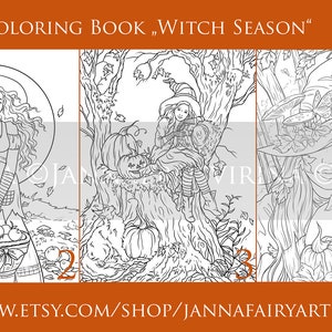 Digital Book, Coloring, PDF, Printable, Instant Download, Samhain ...