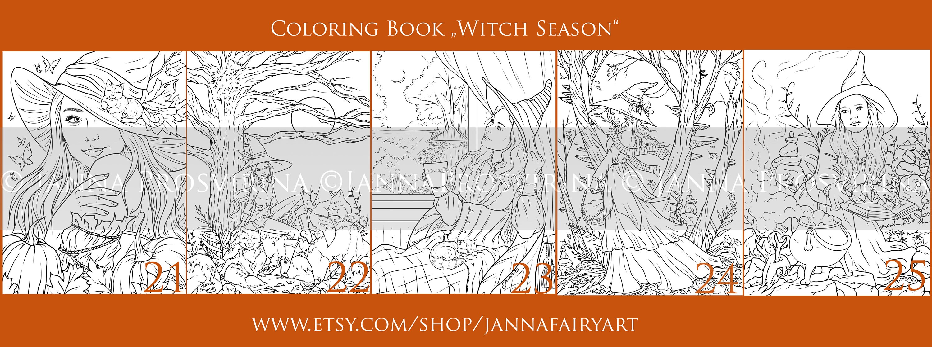 Digital Book, Coloring, PDF, Printable, Instant Download, Samhain ...