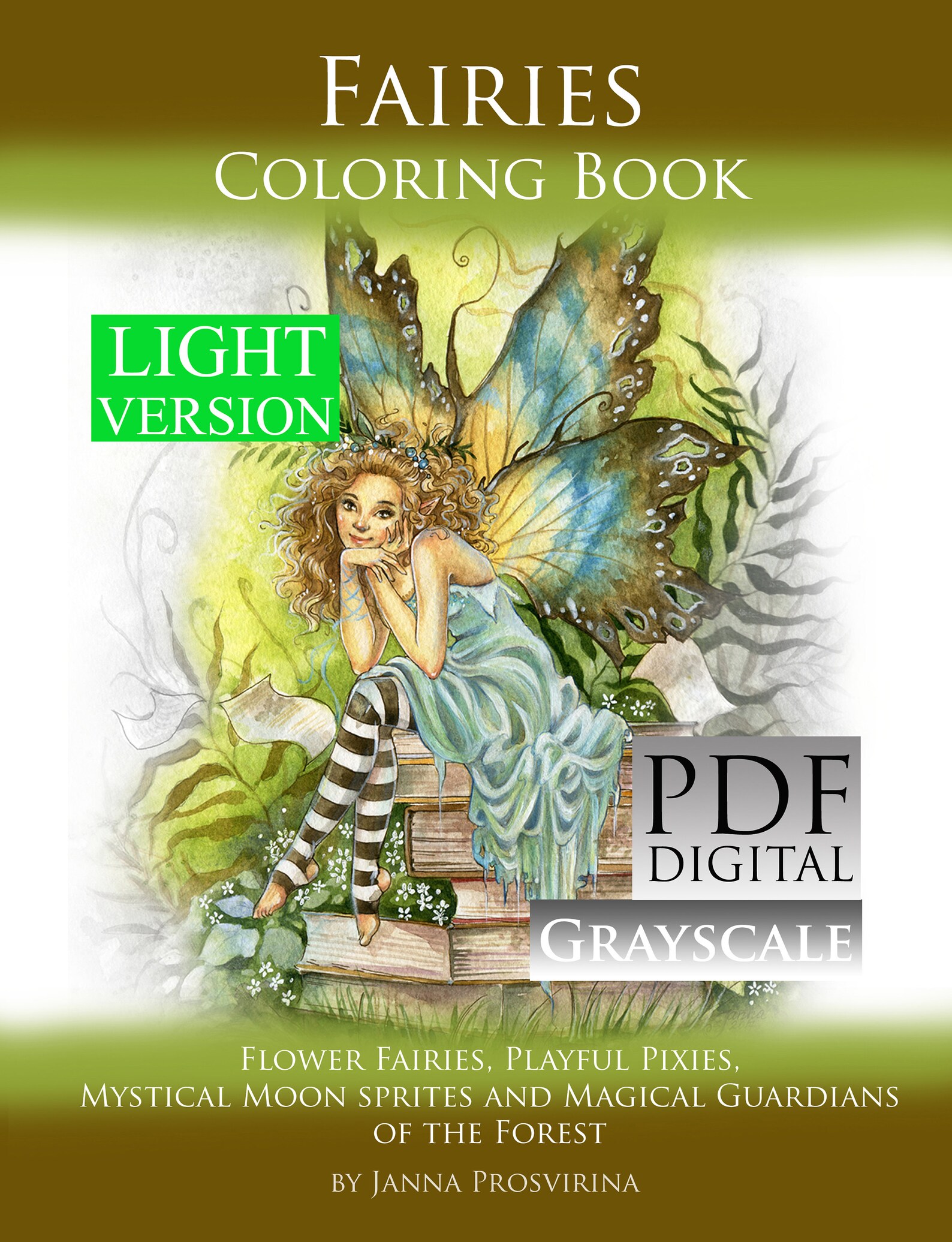 PRINTABLE Instant Download, PDF GRAYSCALE Coloring Book, Coloring Pages ...