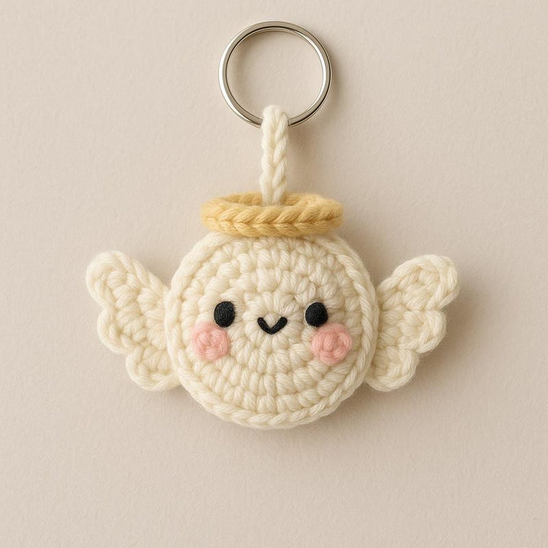 Angel Keyring - Etsy
