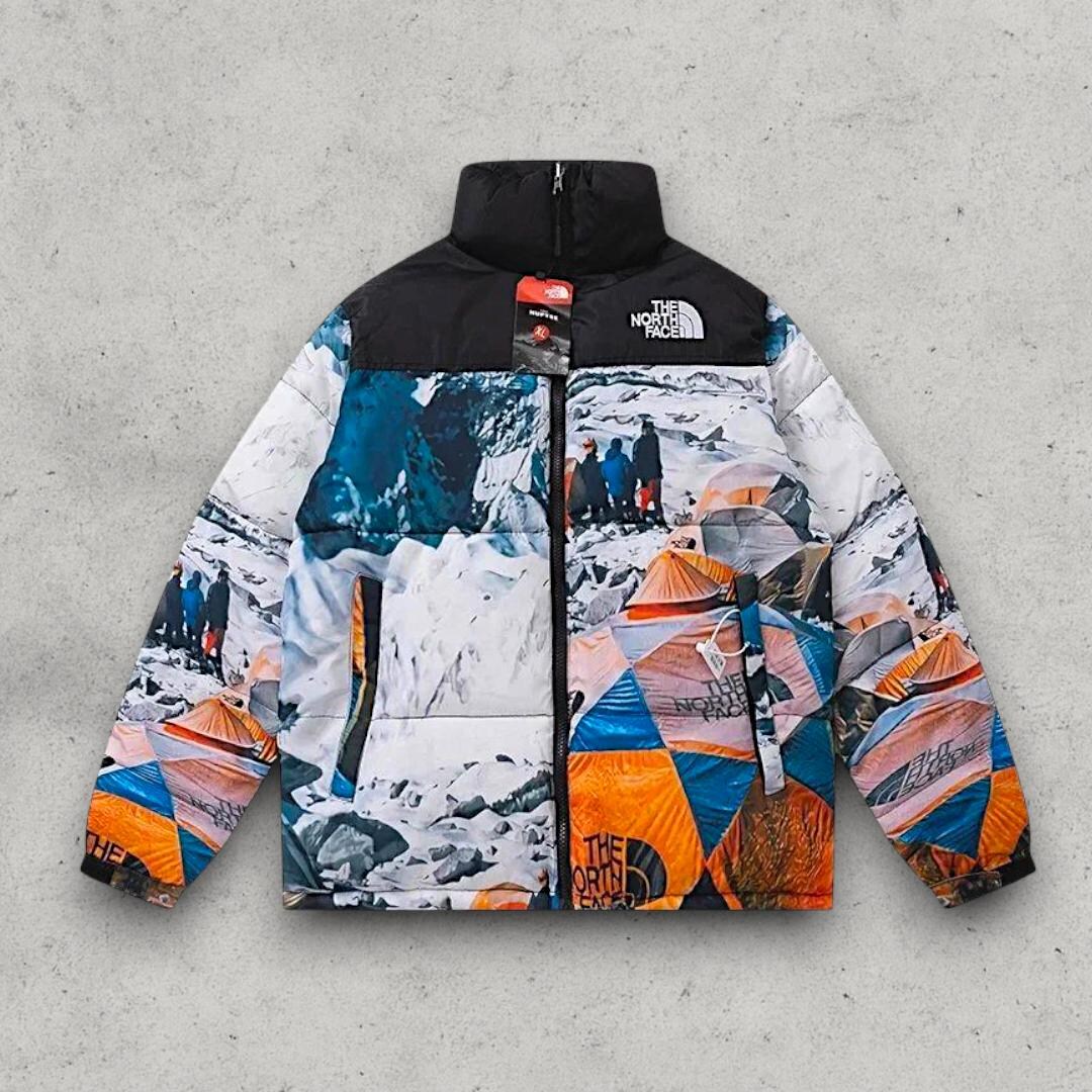 Custom TNF Nuptse-style Puffer Jacket | Oversized Winter Coat ...