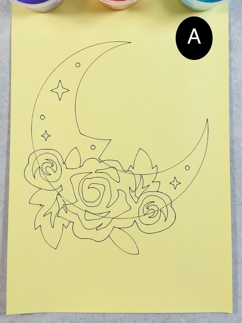 Choose Any 3 Sand Art Paper Sheets | Handmade A4 Decorative Die Cut ...