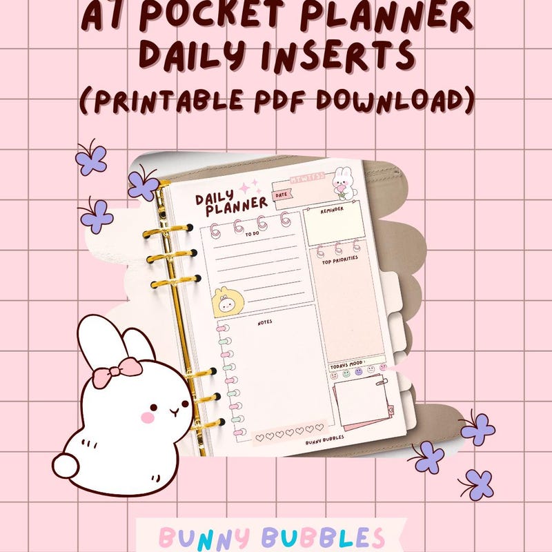 A7 Inserts Pink - Etsy