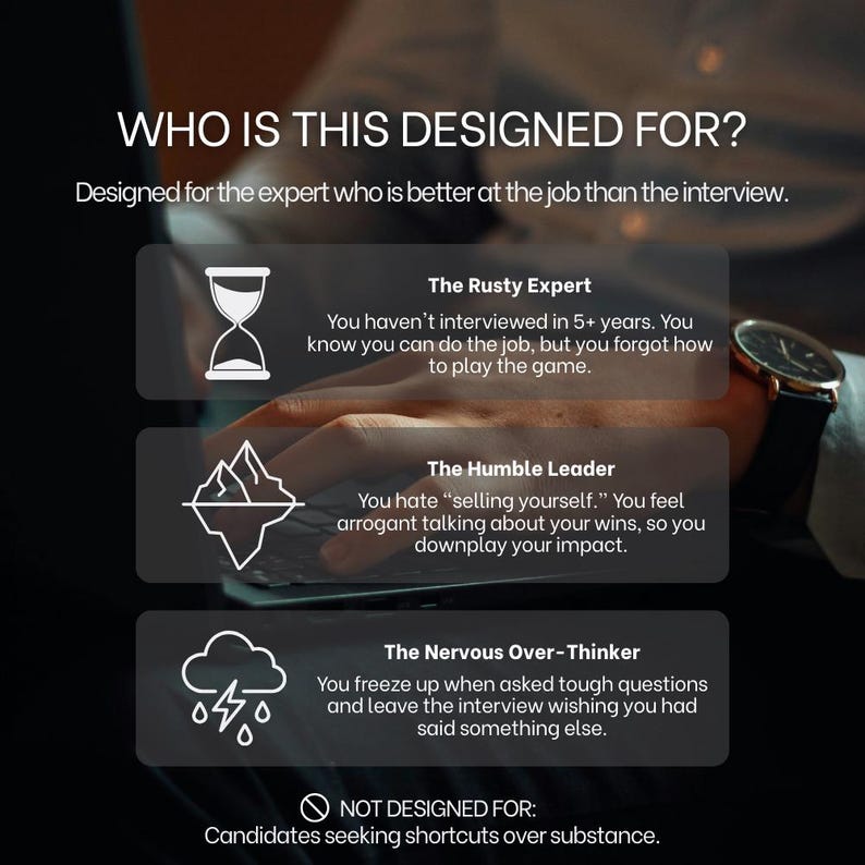 Executive Interview Prep Guide | STAR Method Workbook | Behavioral ...