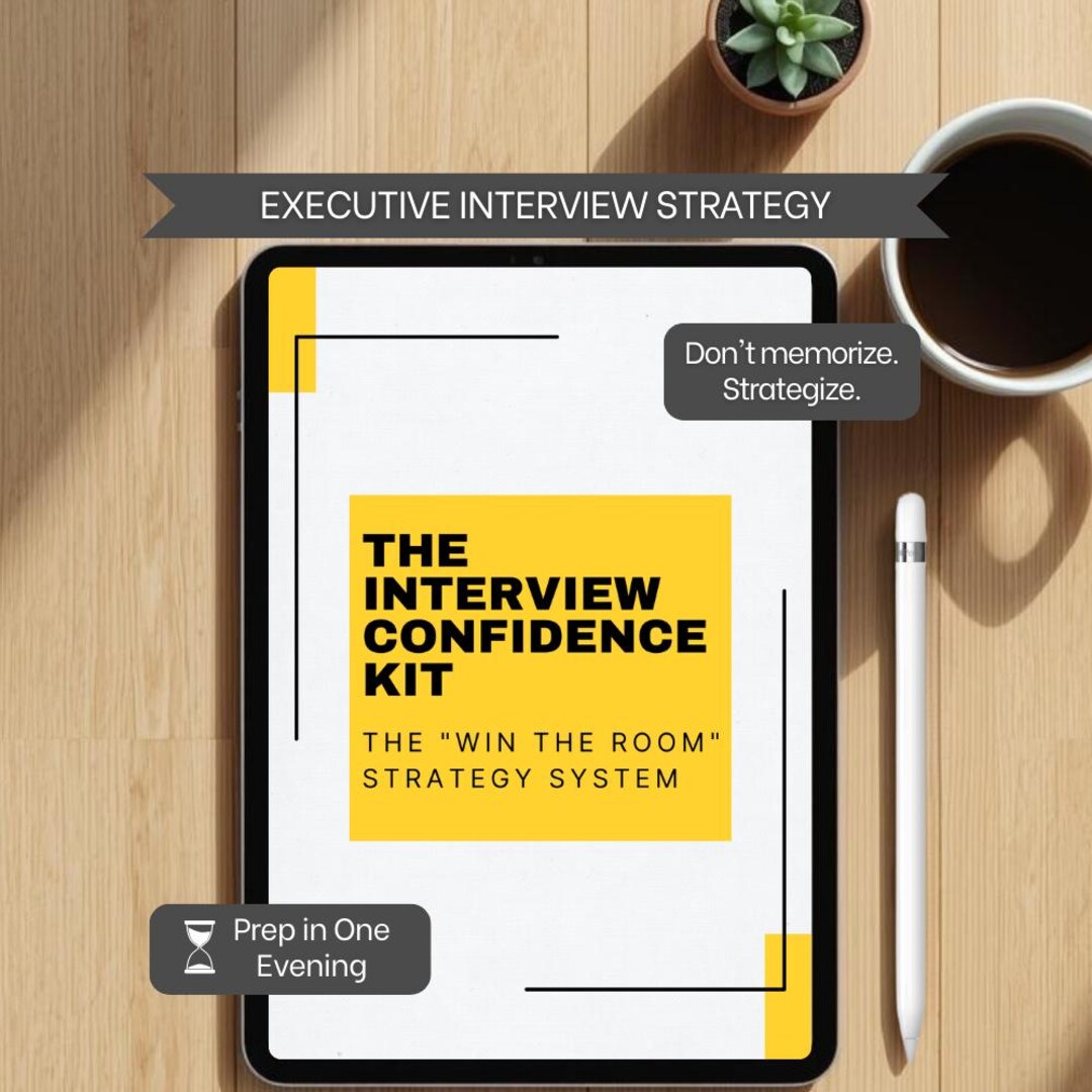 Executive Interview Prep Guide | STAR Method Workbook | Behavioral ...