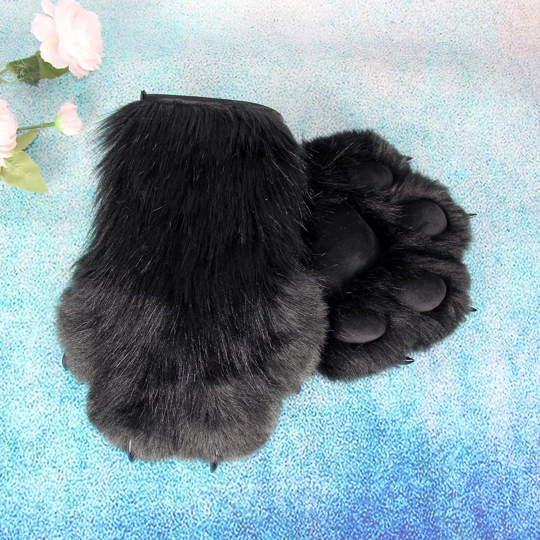 All Black Dog Paws | Dark Night Beast Inspired | Handmade Custom ...