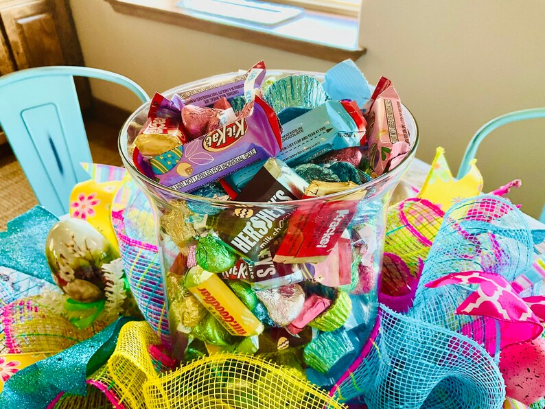 EASTER CENTERPIECE, EASTER Candy Centerpiece, Easter Decor, Easter ...