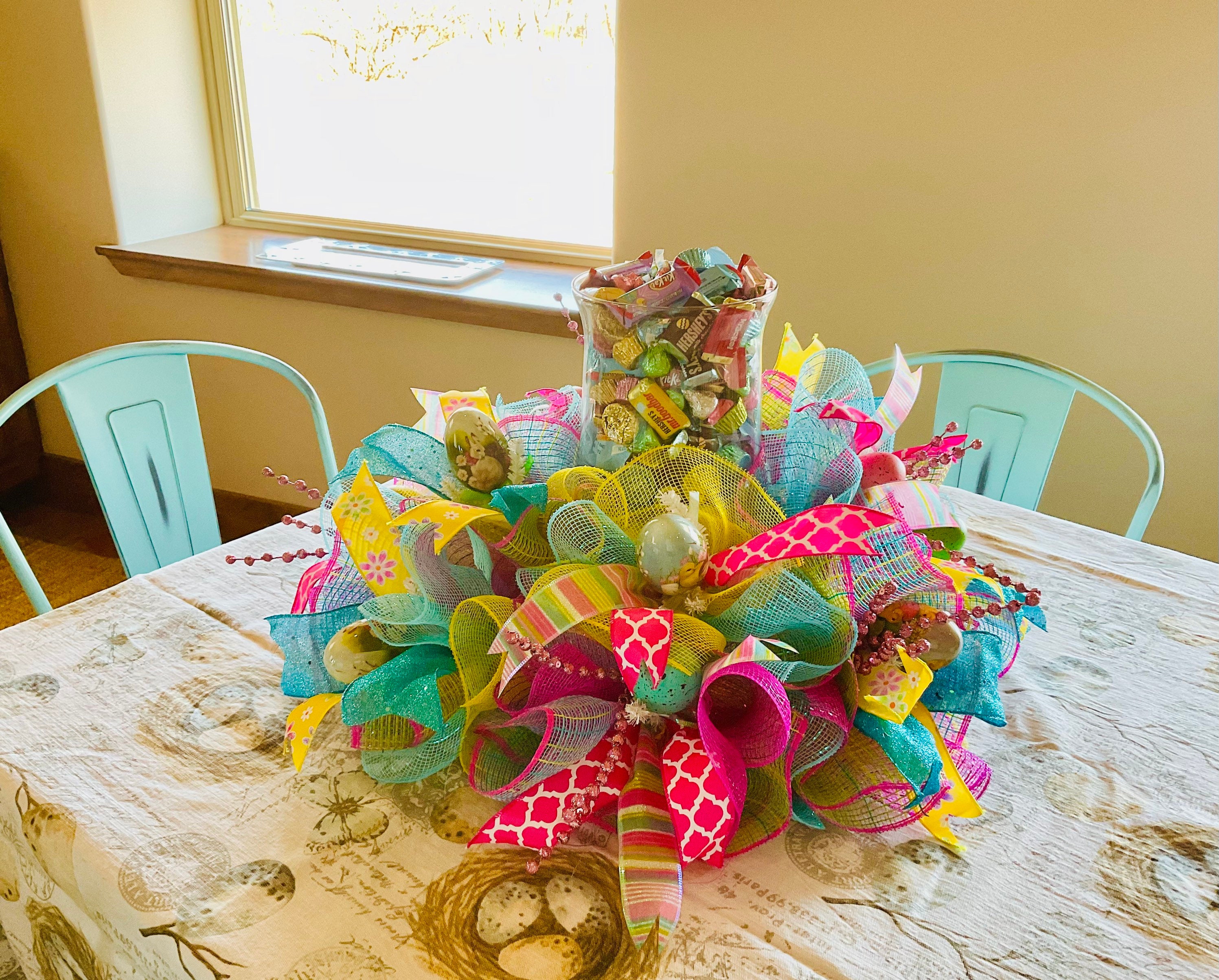 EASTER CENTERPIECE, EASTER Candy Centerpiece, Easter Decor, Easter ...