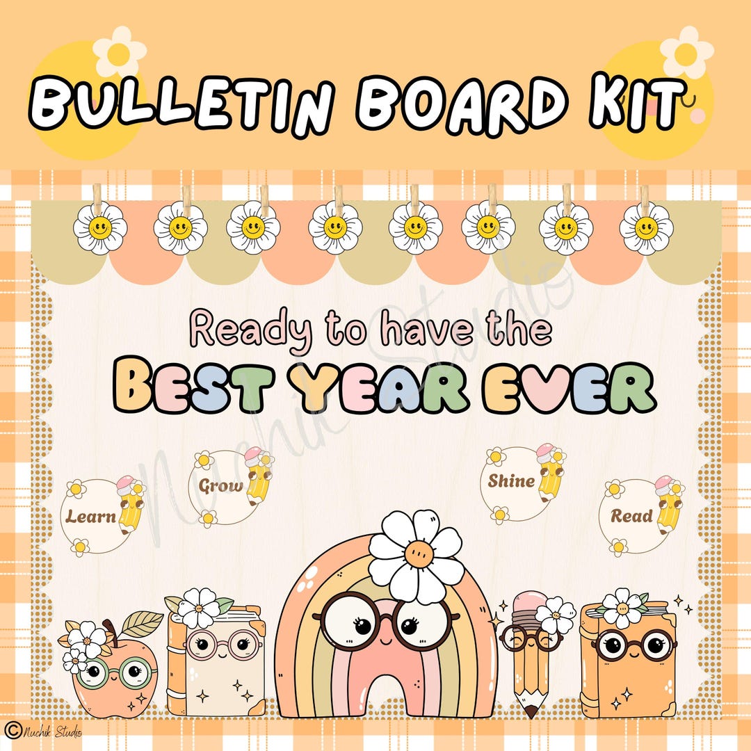 Back to School Bulletin Board Kit | Classroom Decor Printable ...