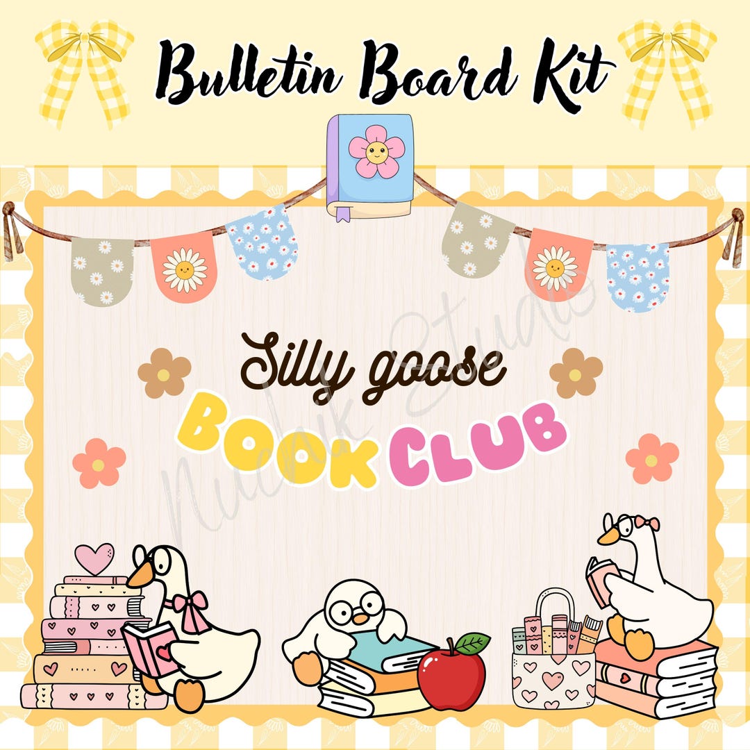 Goose Reading Bulletin Board Kit Editable PPT Classroom Decor Printable ...