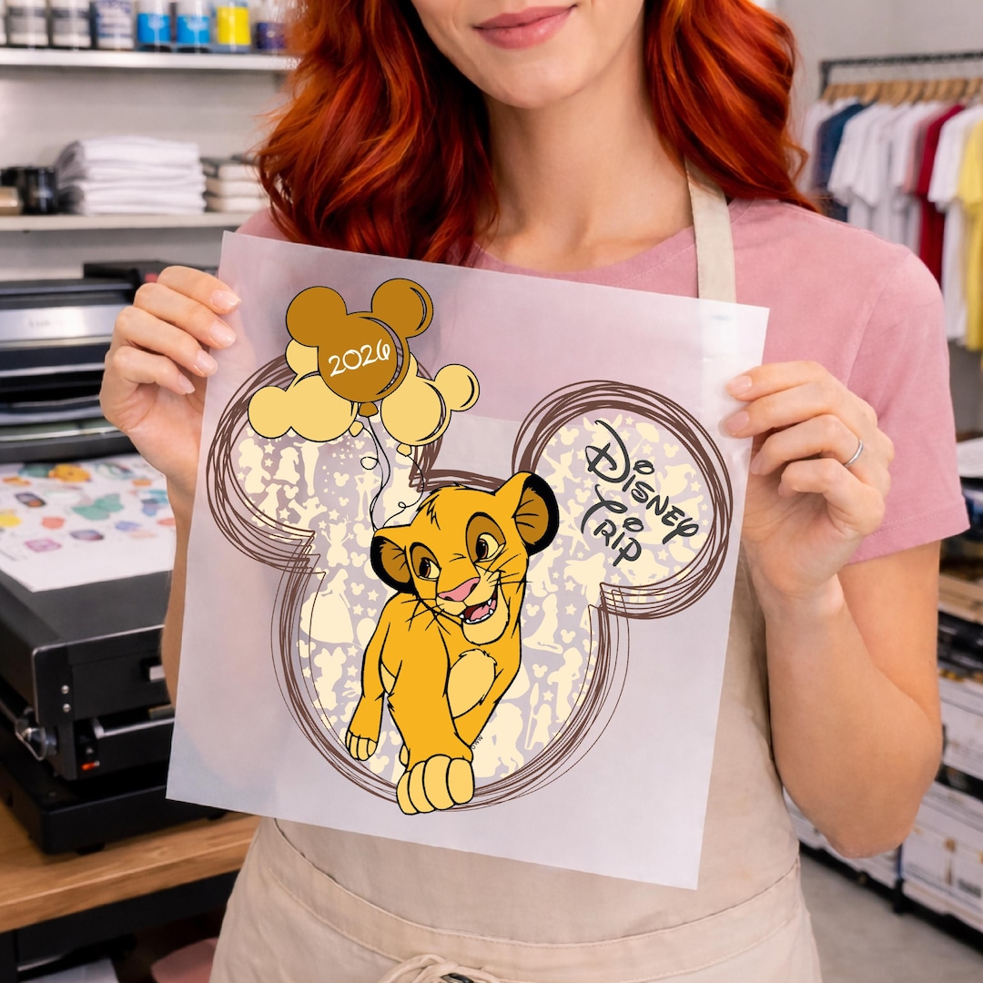 Lion King Disney Trip 2026 DTF Transfer Ready to Press Heat Transfer ...