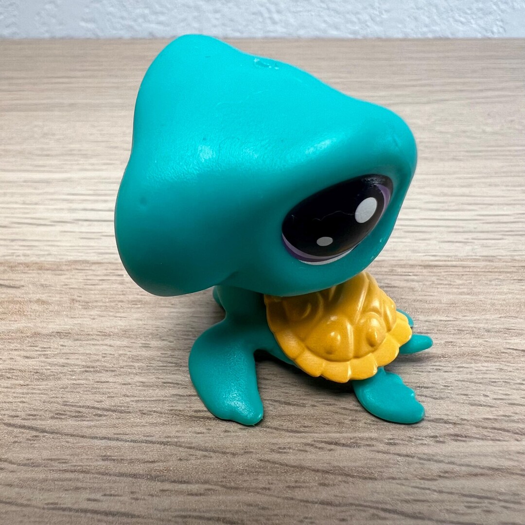 LPS Turtle #60 Captain Gilturtle Littlest Pet Shop Teal Sea Turtle ...