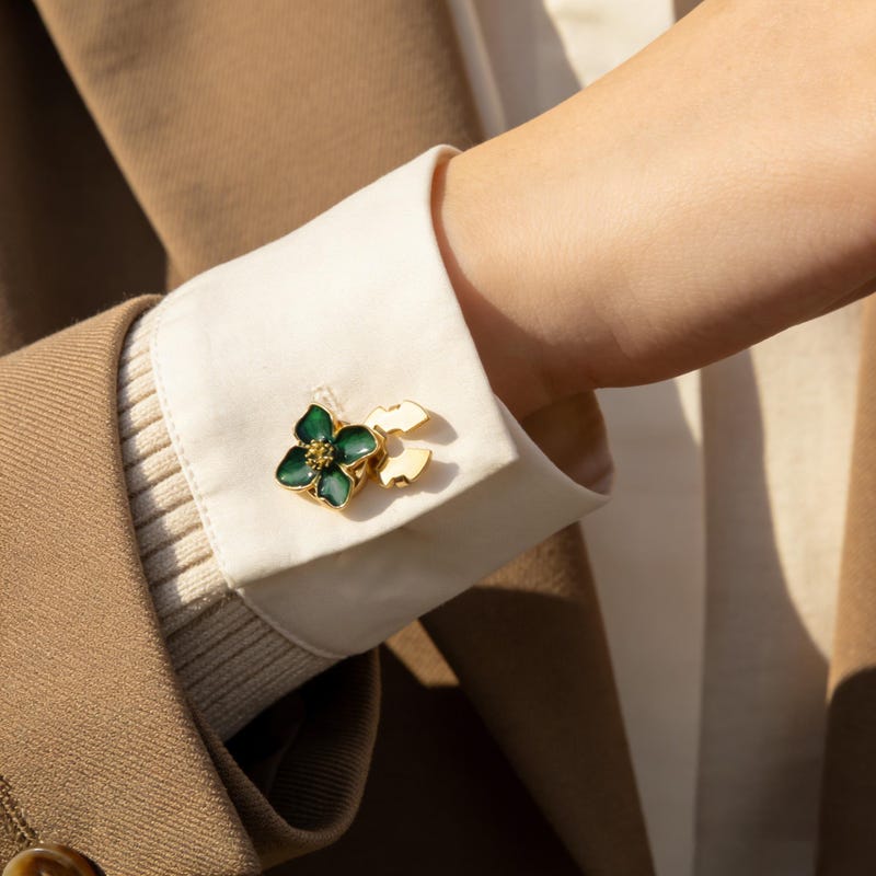 Jewel Button Cufflinks - Etsy UK