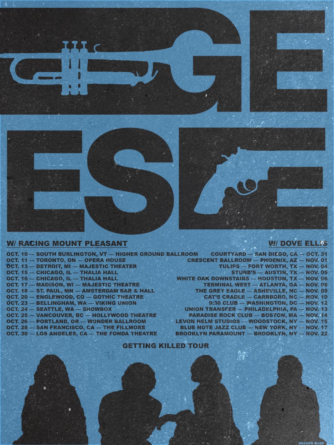Geese Band Poster - Getting Killed Tour - Etsy