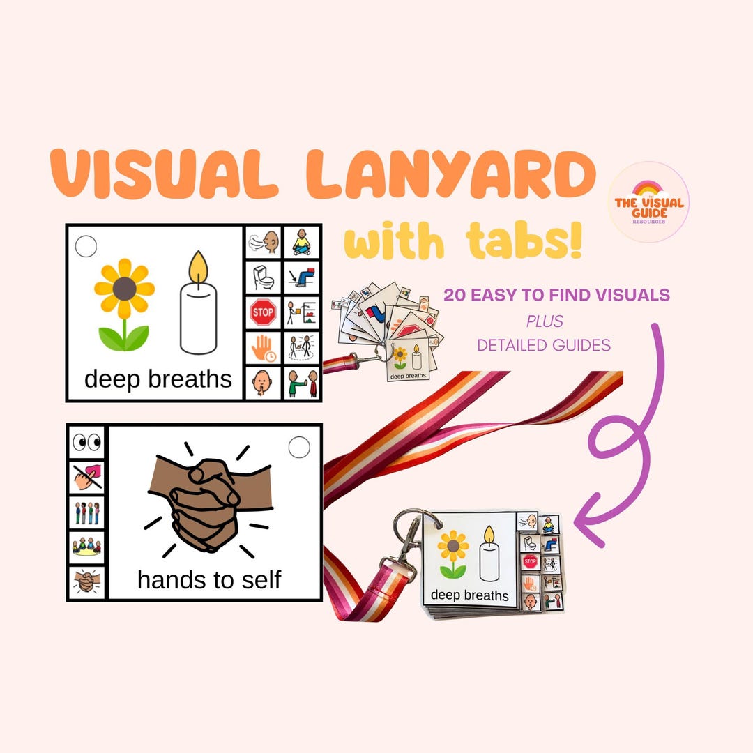 Visual Lanyard With TABS - Early Childhood Communication & Behaviour ...