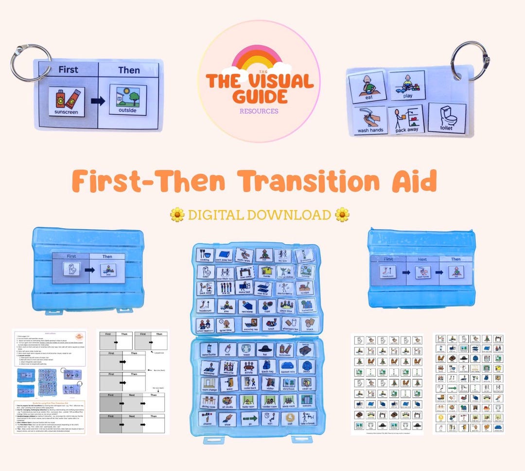 First-then Visual Transition Aid (digital Download) - Etsy UK