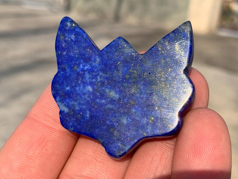 1.5''+ Natural Lapis Lazuli Quartz Crystal,hand Carved Crystal Fox ...