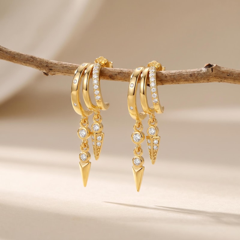 Earrings Spike Chains - Etsy