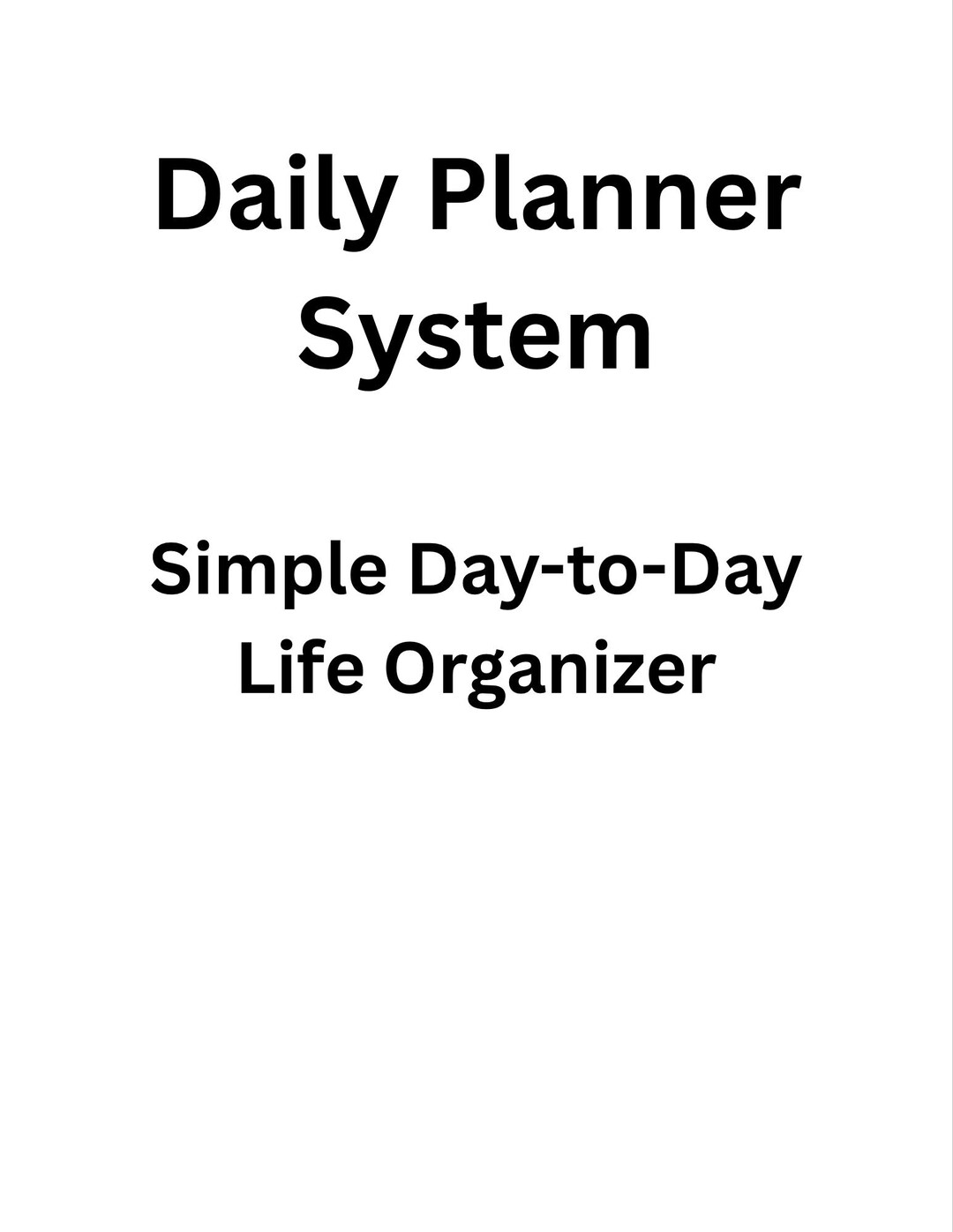 Printable Life Admin Planner Bundle | Daily Weekly Reset System ...