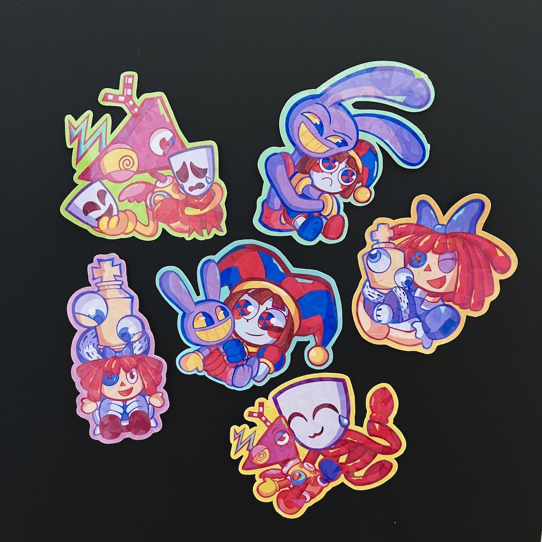TADC Plushie Stickers | the Amazing Digital Circus Stickers - Etsy