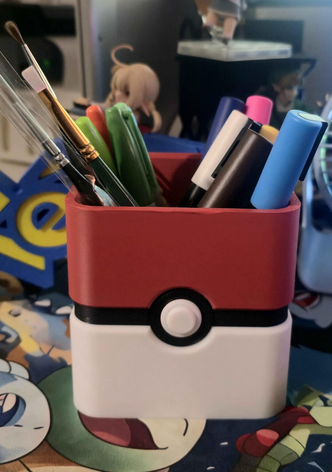 Poké Ball Pen Holder Cute Desk Organizer - Etsy