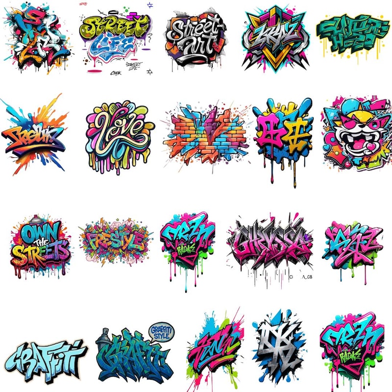 Graffiti Logo - Etsy
