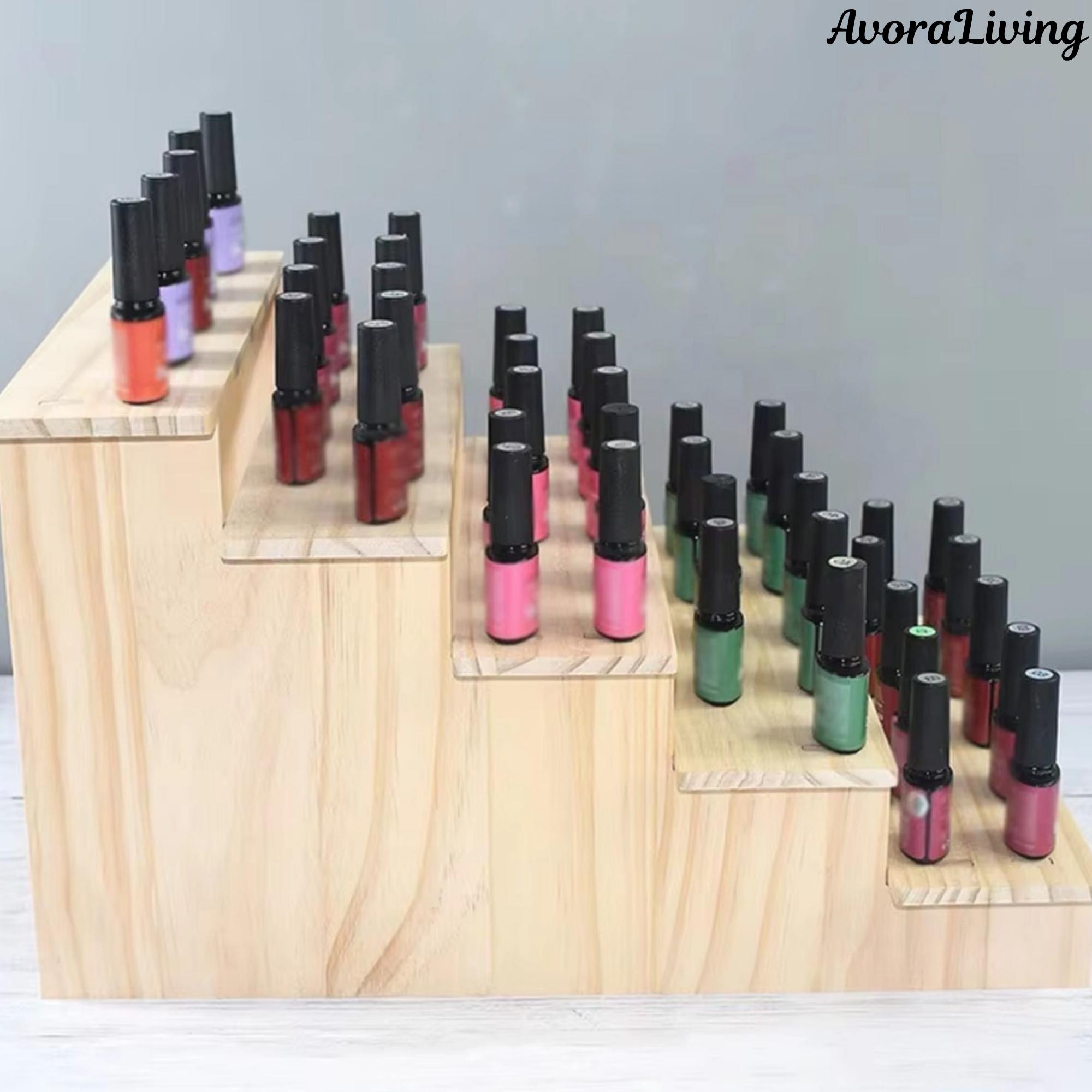 3-tier Wooden Display Stand, Tiered Riser Shelf for Perfume, Candles ...
