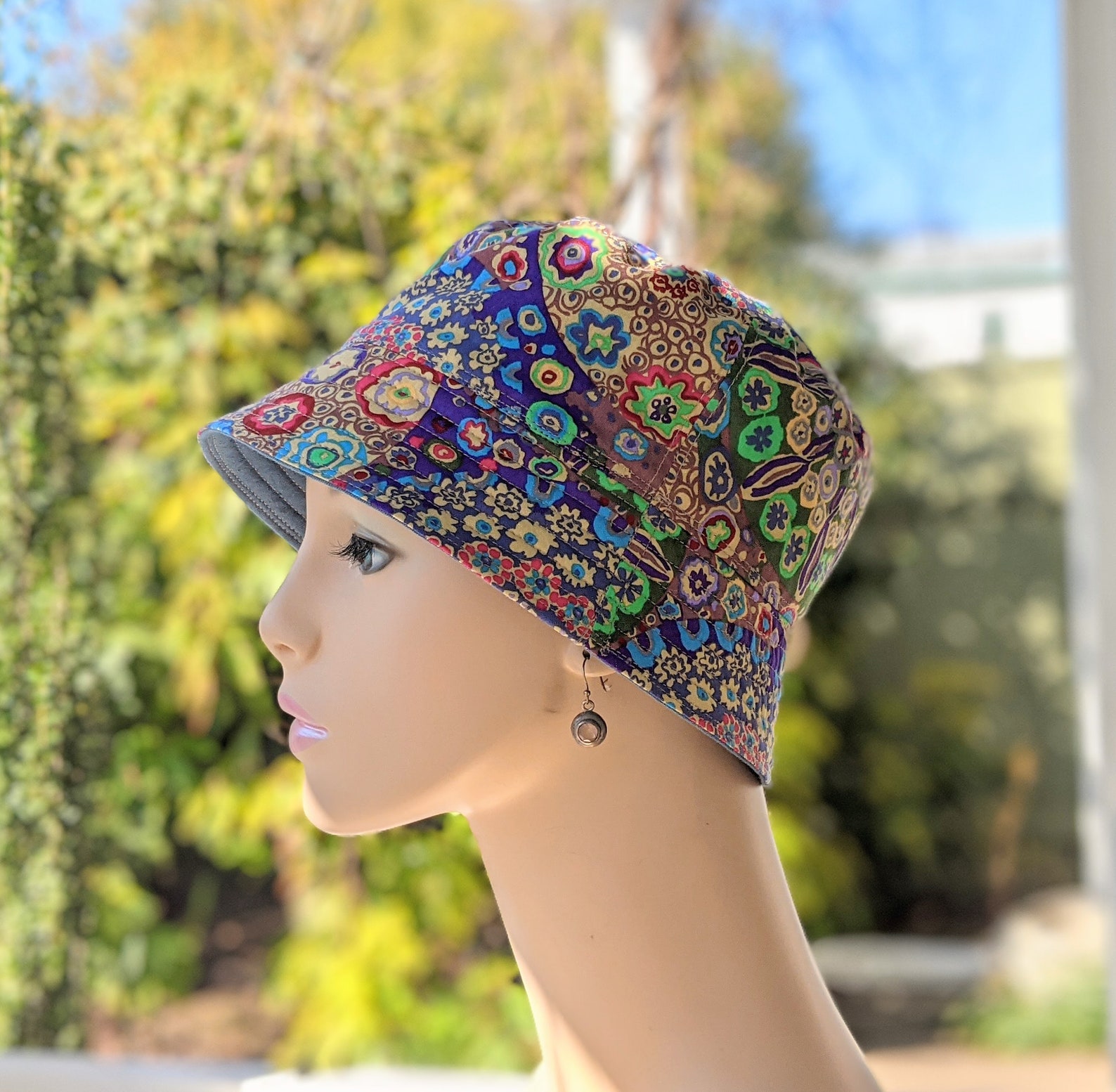 Chemo Hat: Soft Cancer Hat, Reversible, Kaffe Fasset Designer Cotton ...