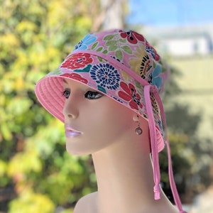 Women's Chemo Hat, Cancer Hat, Mini Sun Hat, See 3rd/4th Photo for Size ...