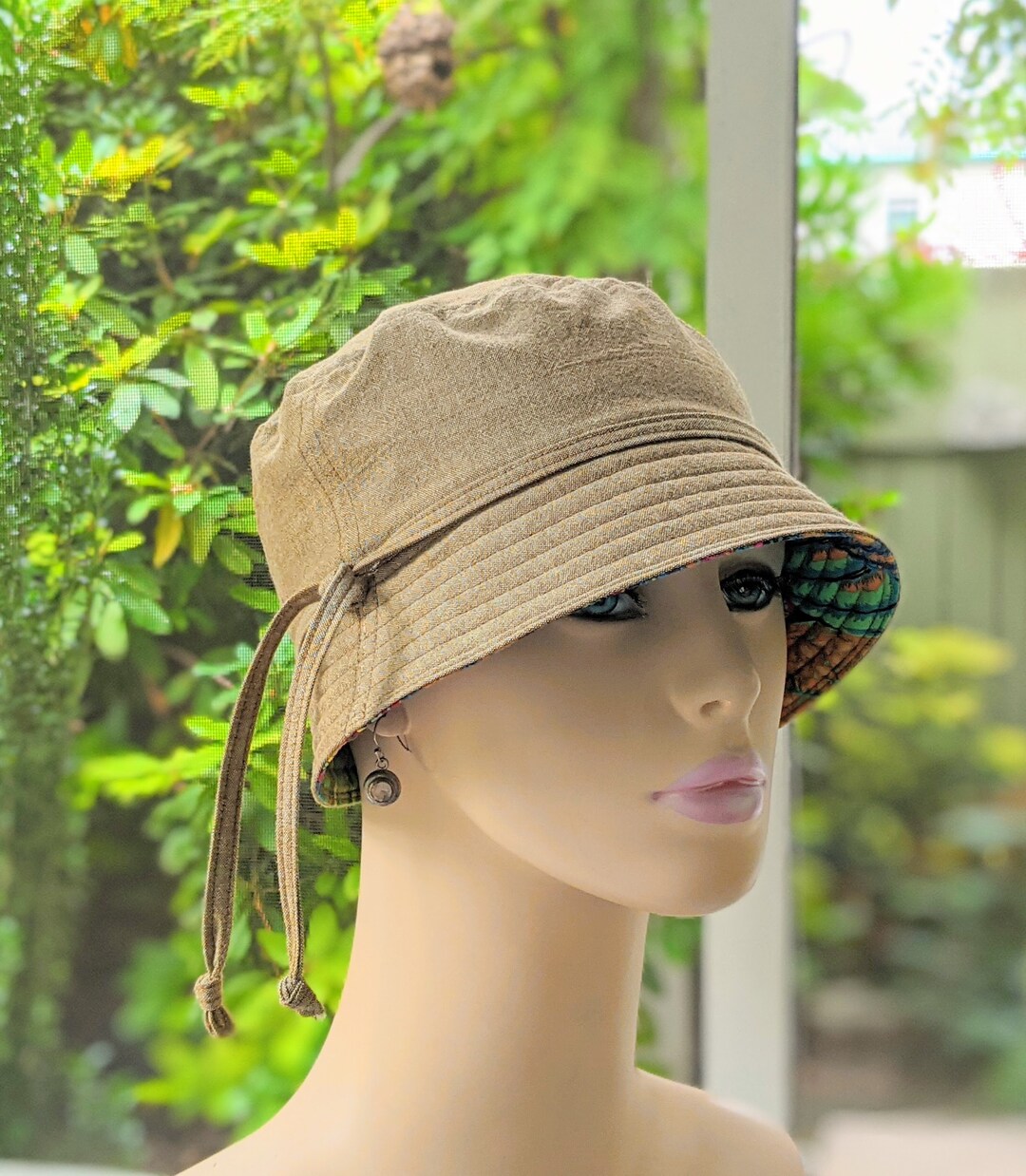 Women's Chemo Hat, Cancer Bucket Hat, Chemo Headwear, Size Info in 3rd ...