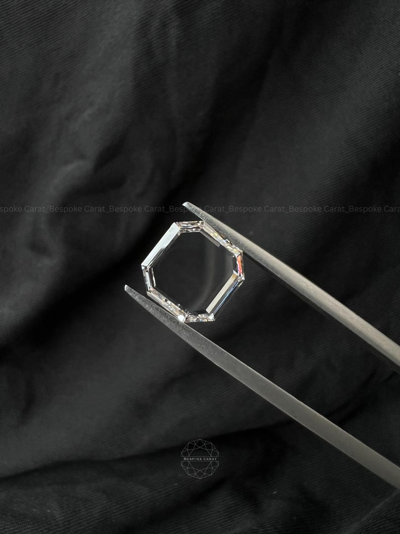 Octagonal Portrait Cut Lab Grown Diamond | Fancy Step Cut | Made to ...